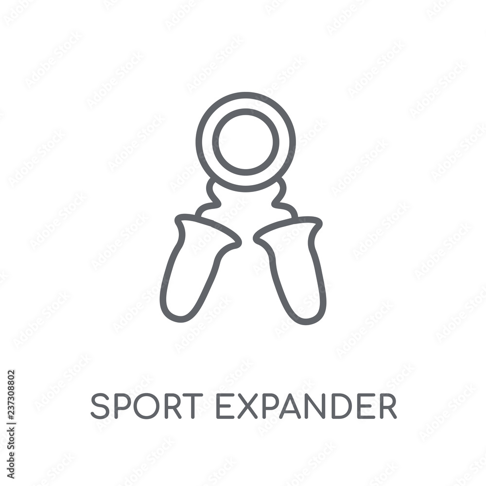 sport Expander linear icon. Modern outline sport Expander logo concept ...