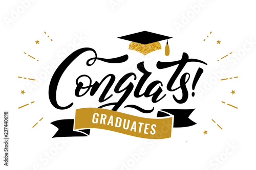 Congrats Graduates class of 2019 graduation congratulation party Stock ...
