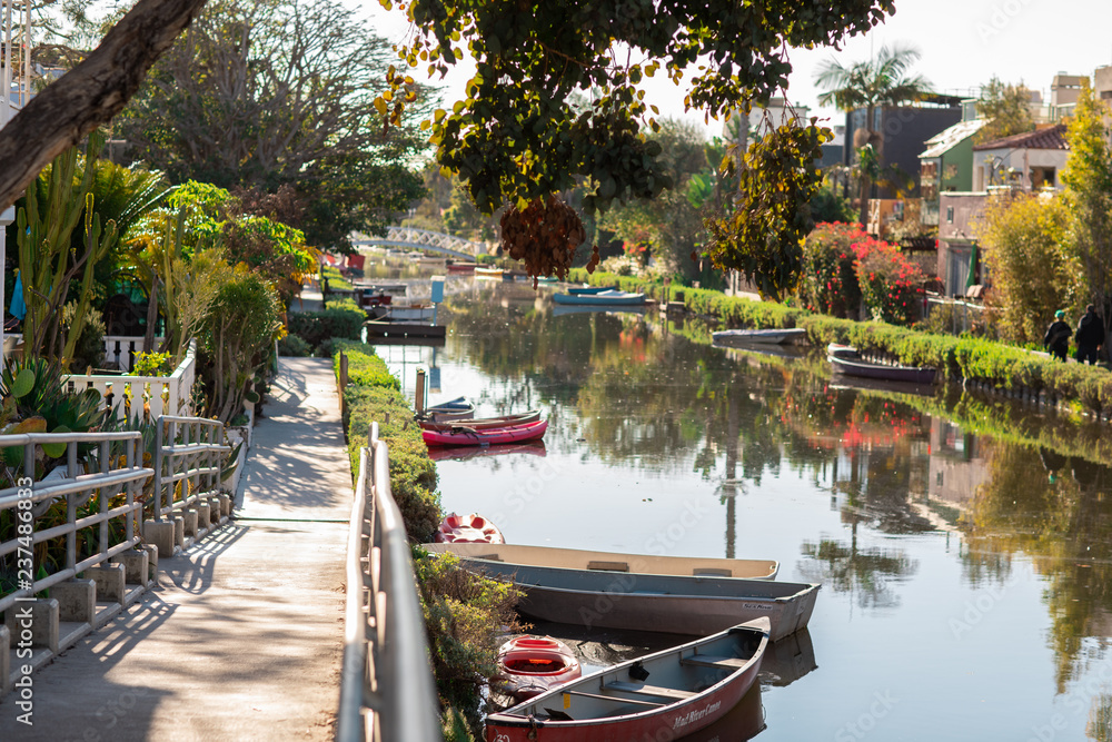 Venice Canals Historic District, Los Angeles, California founded by ...