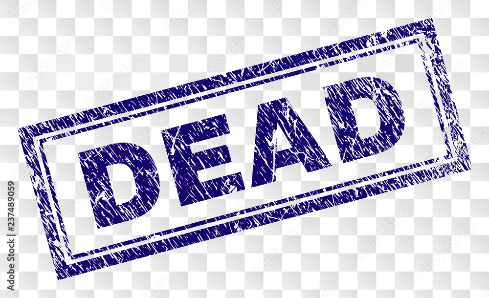 Vektor DEAD stamp seal watermark with rubber print style and double ...