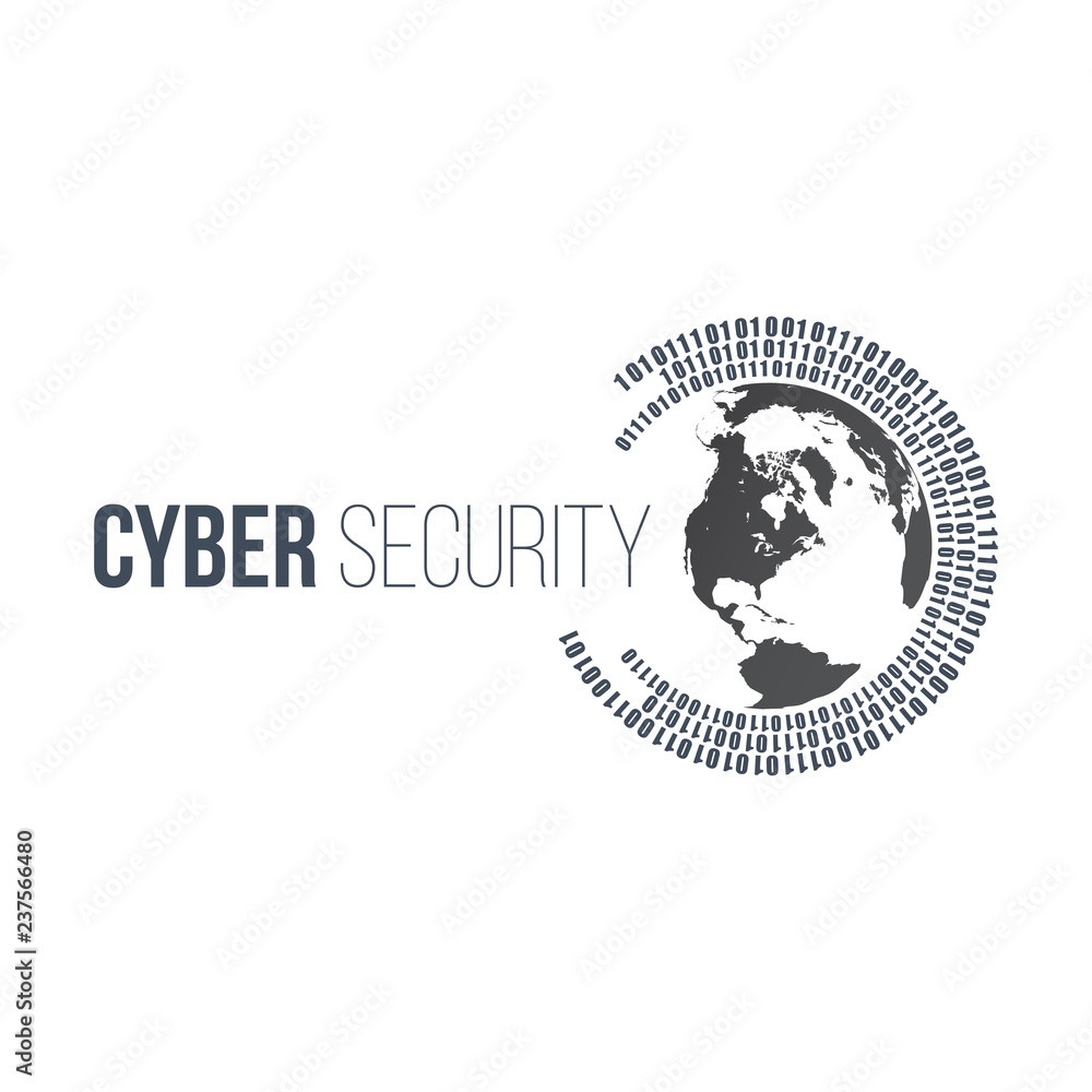 Stock-Vektorgrafik „abstract technology concept cyber security with ...