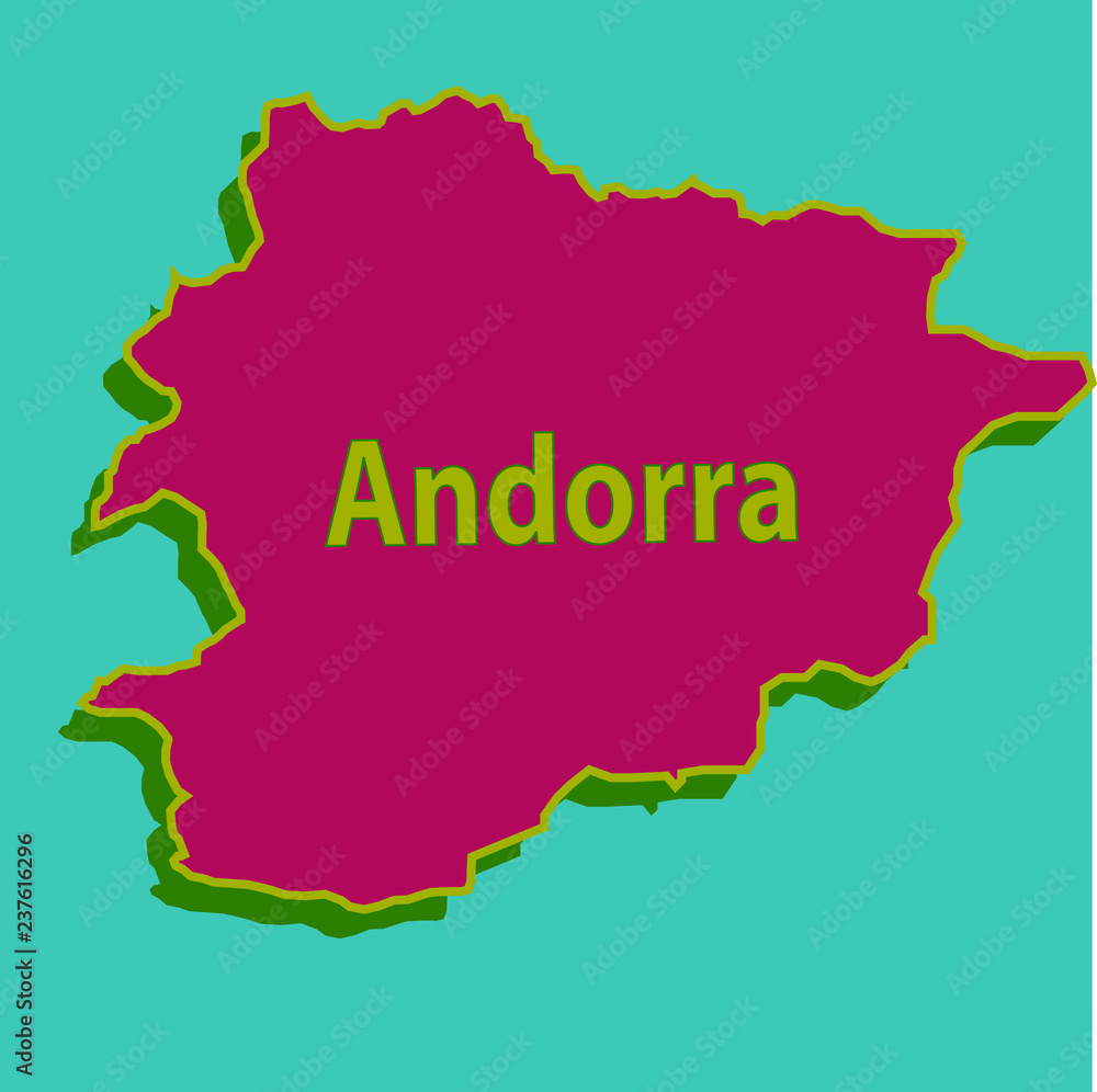 vector map of the Andorra. map design and Andorra. countries map. Stock ...
