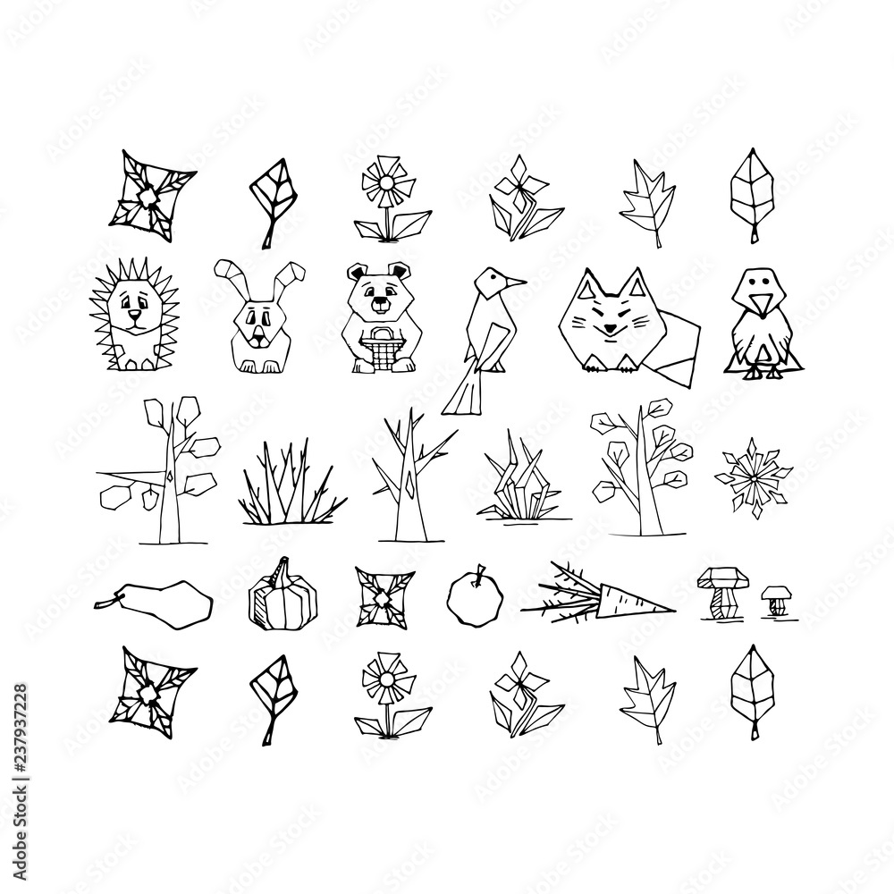 Simple Geometric Animals