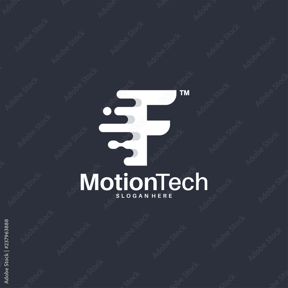 Flat Designs Fast Move A-Initial Technology logo template, Motion A ...
