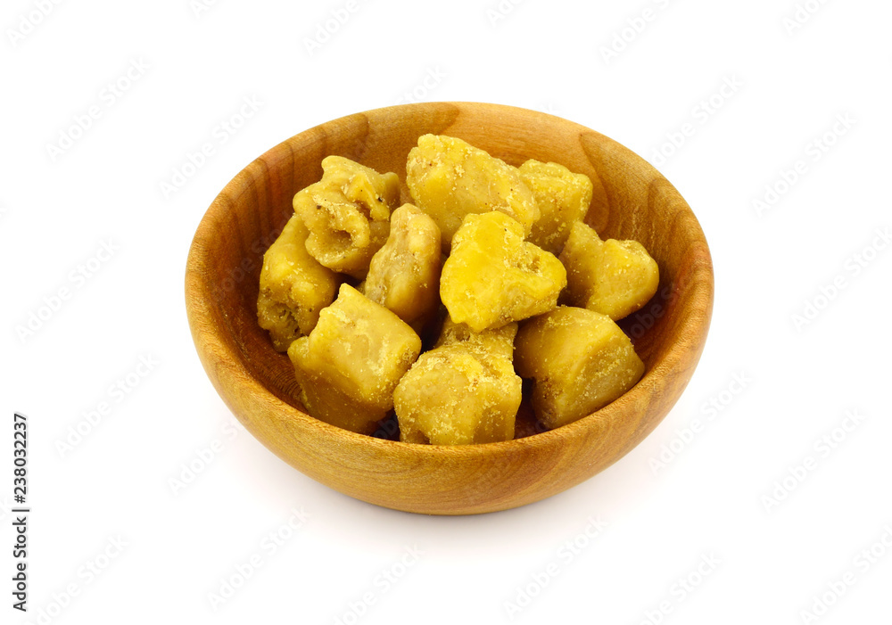 Foto Asafoetida Dried Resin Gum Culinary Spice in a Bowl, Isolated on ...