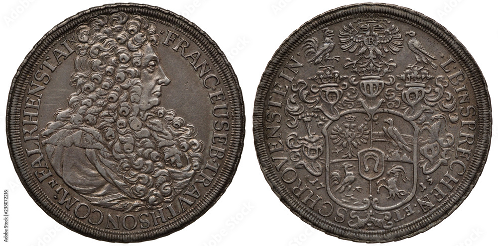 Holy Roman Empire of German Nation Duchy of Trautson silver coin 1 one ...