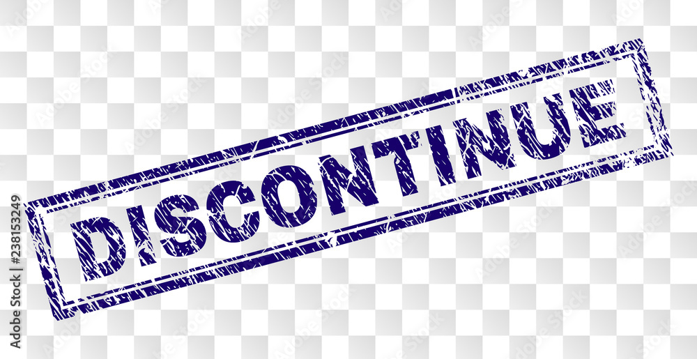 DISCONTINUE stamp seal print with rubber print style and double framed ...