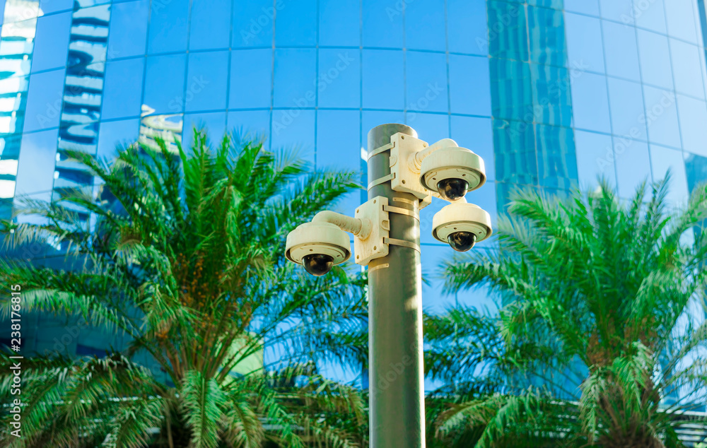 video surveilance camera for recording and safety in the city Stock ...