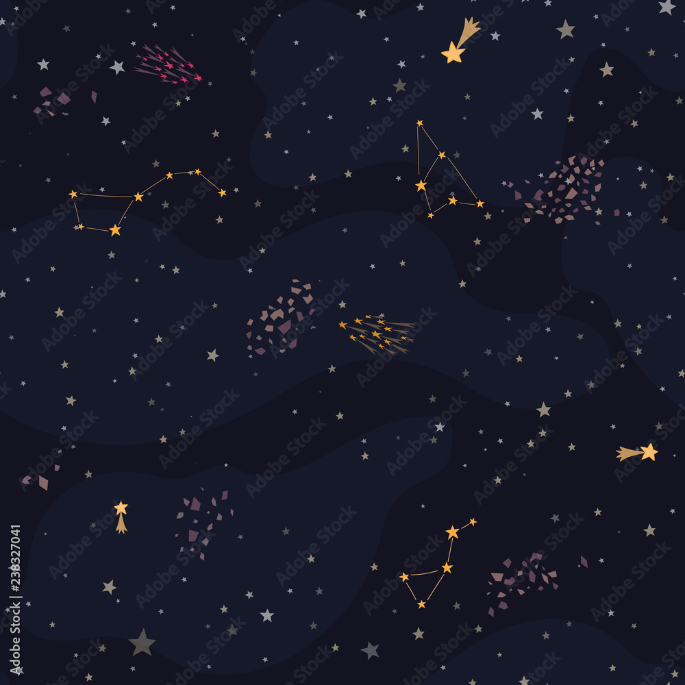 Space Background with shining stars. Vector Illustration Stock ...