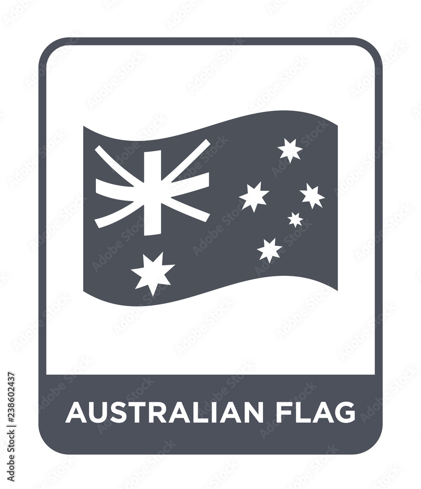 australian flag icon vector Stock Vector | Adobe Stock