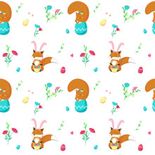 Easter Spring Squirrel Wreath Free Stock Photo - Public Domain Pictures