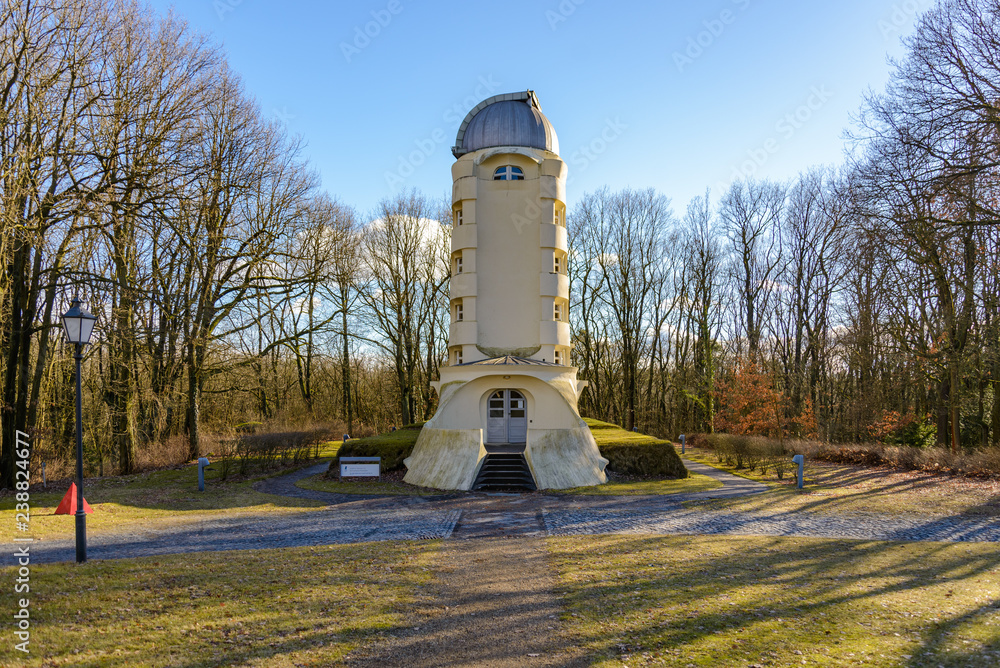Outdoor scenery outside Einstein Tower or Einsteinturm, astrophysical ...