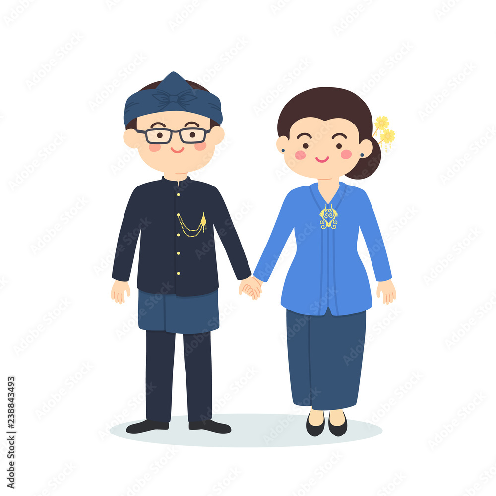 Sunda West Java Indonesia Couple, cute Indonesian Sundanese traditional ...