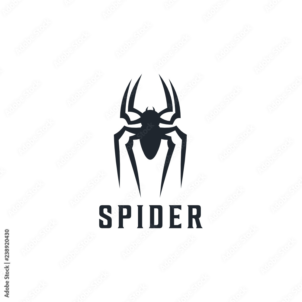 Spider Badge logo design inspiration Stock Vector | Adobe Stock