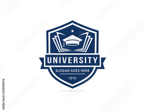 University college school logo template - Buy this stock vector and ...