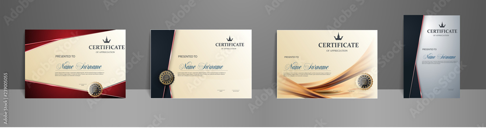 Certificate best award diploma set. Certificate of Appreciation ...