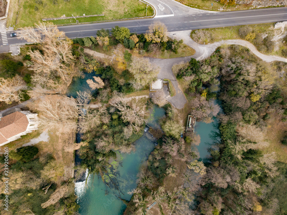 The Timavo River (Il fiume Timavo, Timava, Timav) is a two-kilometre ...