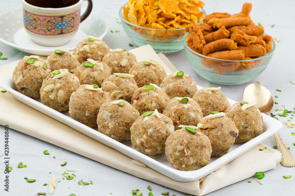 Indian Traditional Sweet Food Urad Dal Laddu Also Know as Laddoo, Ladoo ...