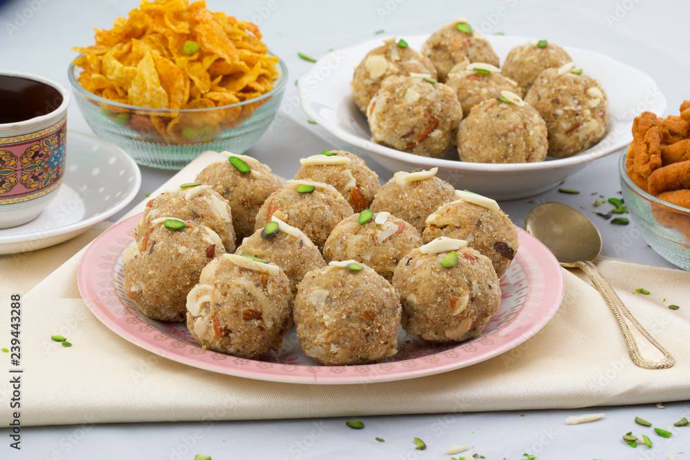 Indian Traditional Sweet Food Urad Dal Laddu Also Know as Laddoo, Ladoo ...