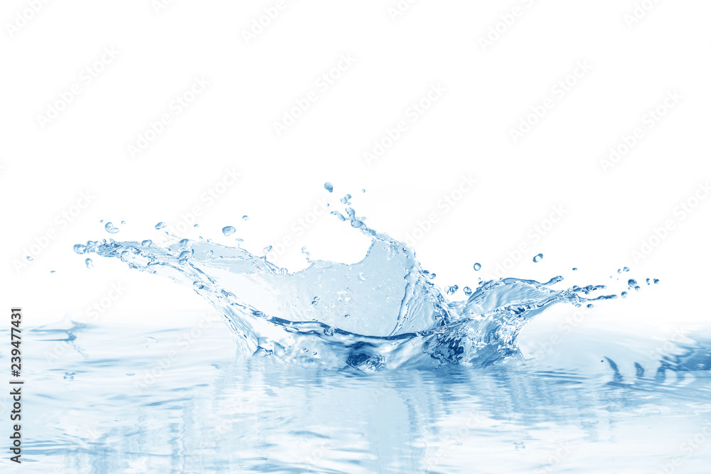 water splash isolated on white background,water Stock Photo | Adobe Stock