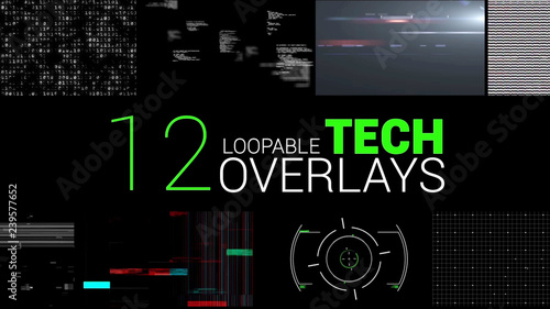 Tech Overlays Stock Template | Adobe Stock