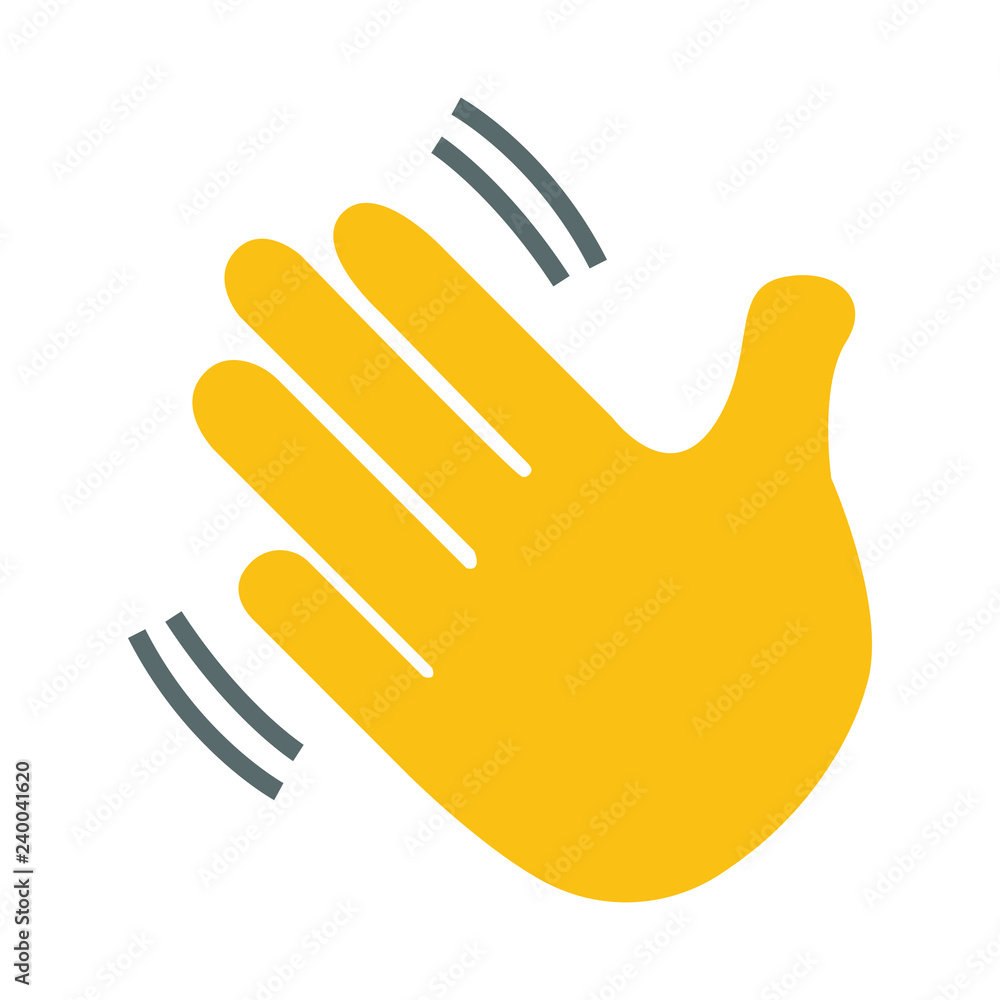 Hand Waving Emoji