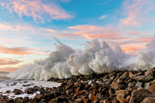 Waves Crashing Over Rocks Free Stock Photo - Public Domain Pictures