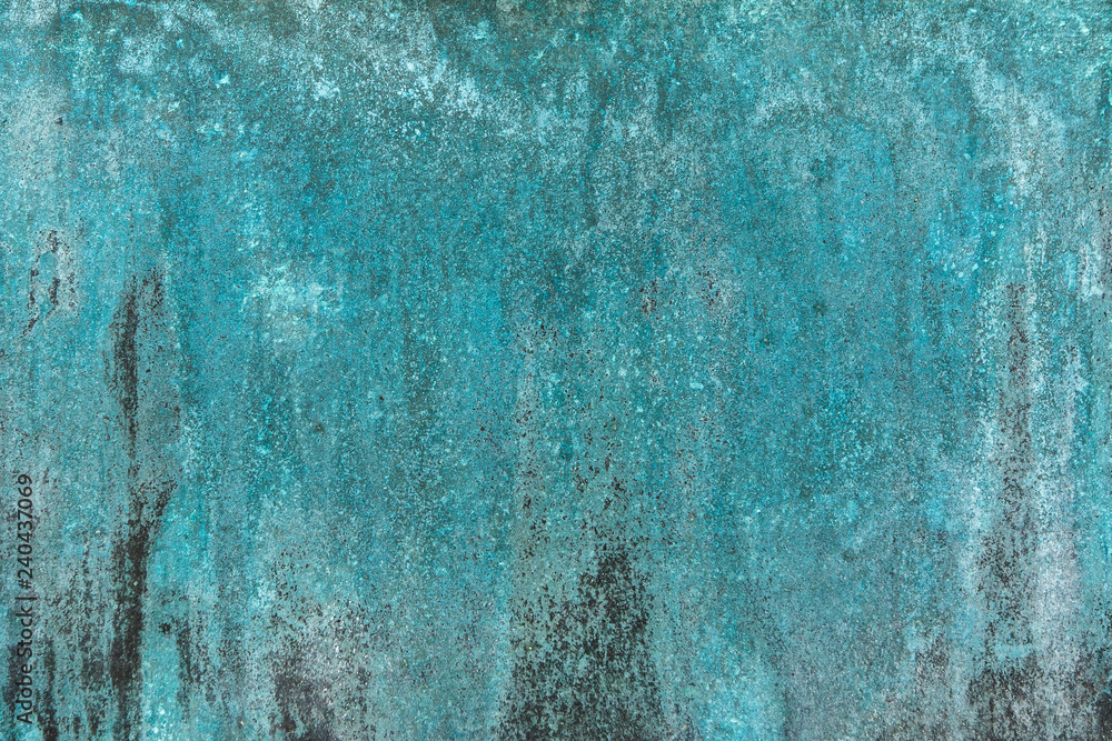 Old Green Brass Surface. Grunge Sheets Of Sea Water-colored Metal ...