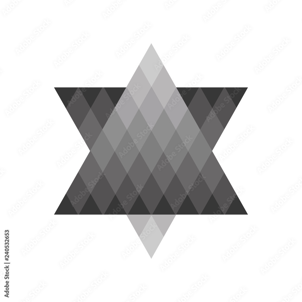Penrose impossible tribar triangle engraving vector illustration ...