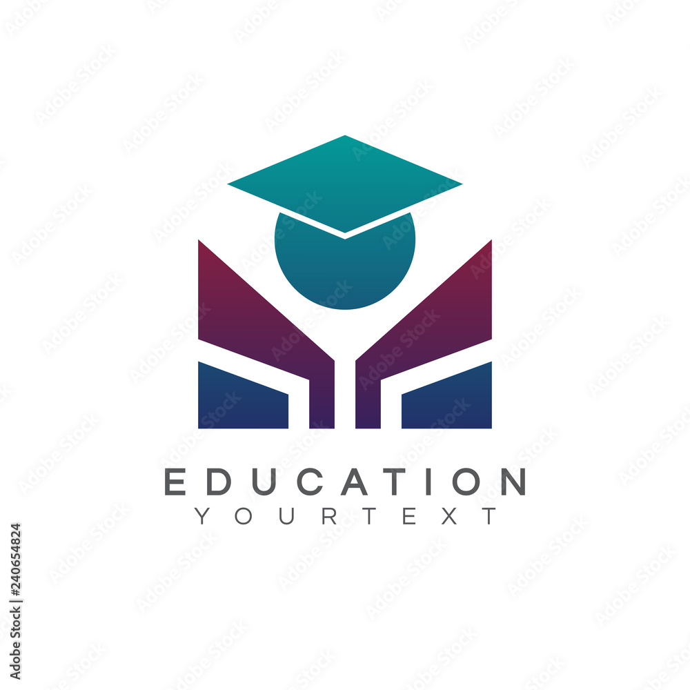 education logo design Stock Vector | Adobe Stock
