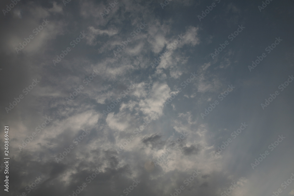 Beautiful sky background and the best clouds. Light skies are painted ...
