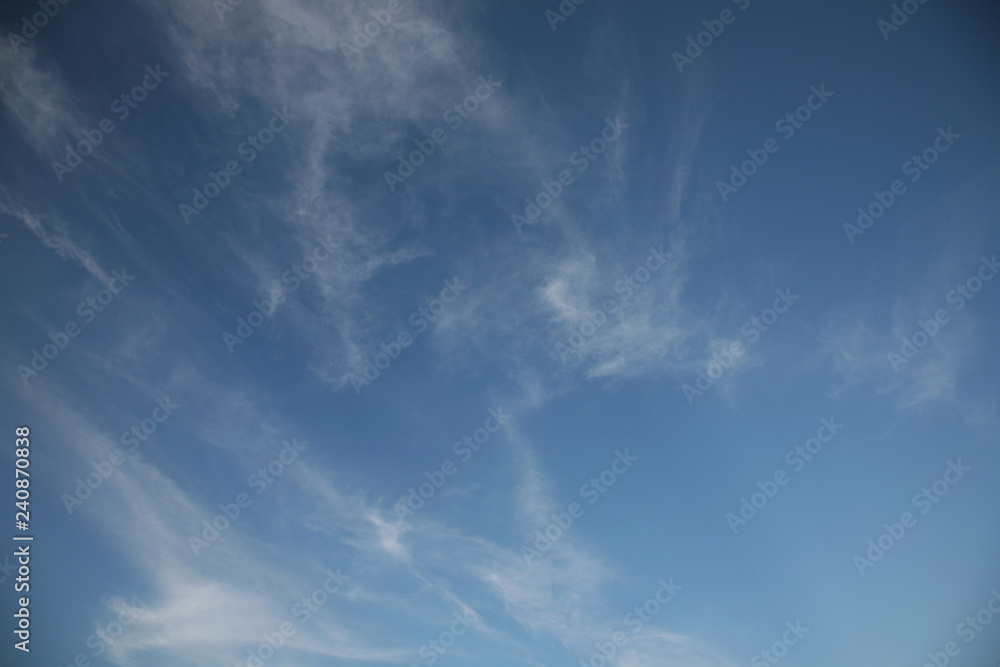 Beautiful sky background and the best clouds. Light skies are painted ...