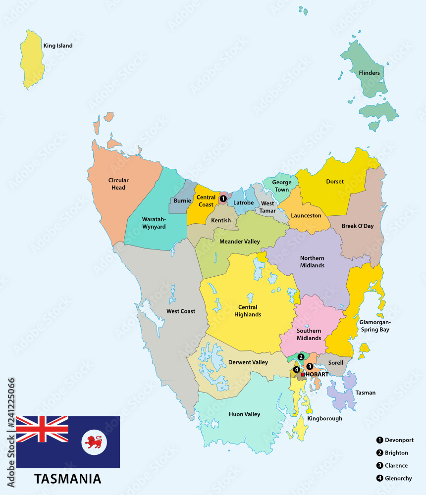 Administrative and political map of the 29 Local government areas of ...