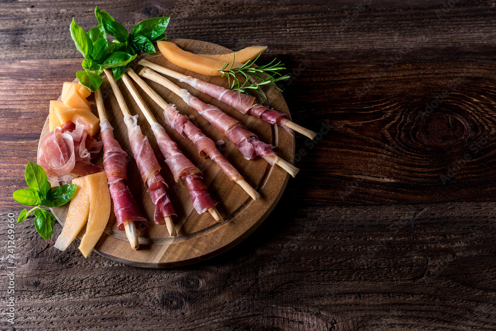 Italienische Jause - Buffet - Prosciutto - Rohschinken - Schinken ...