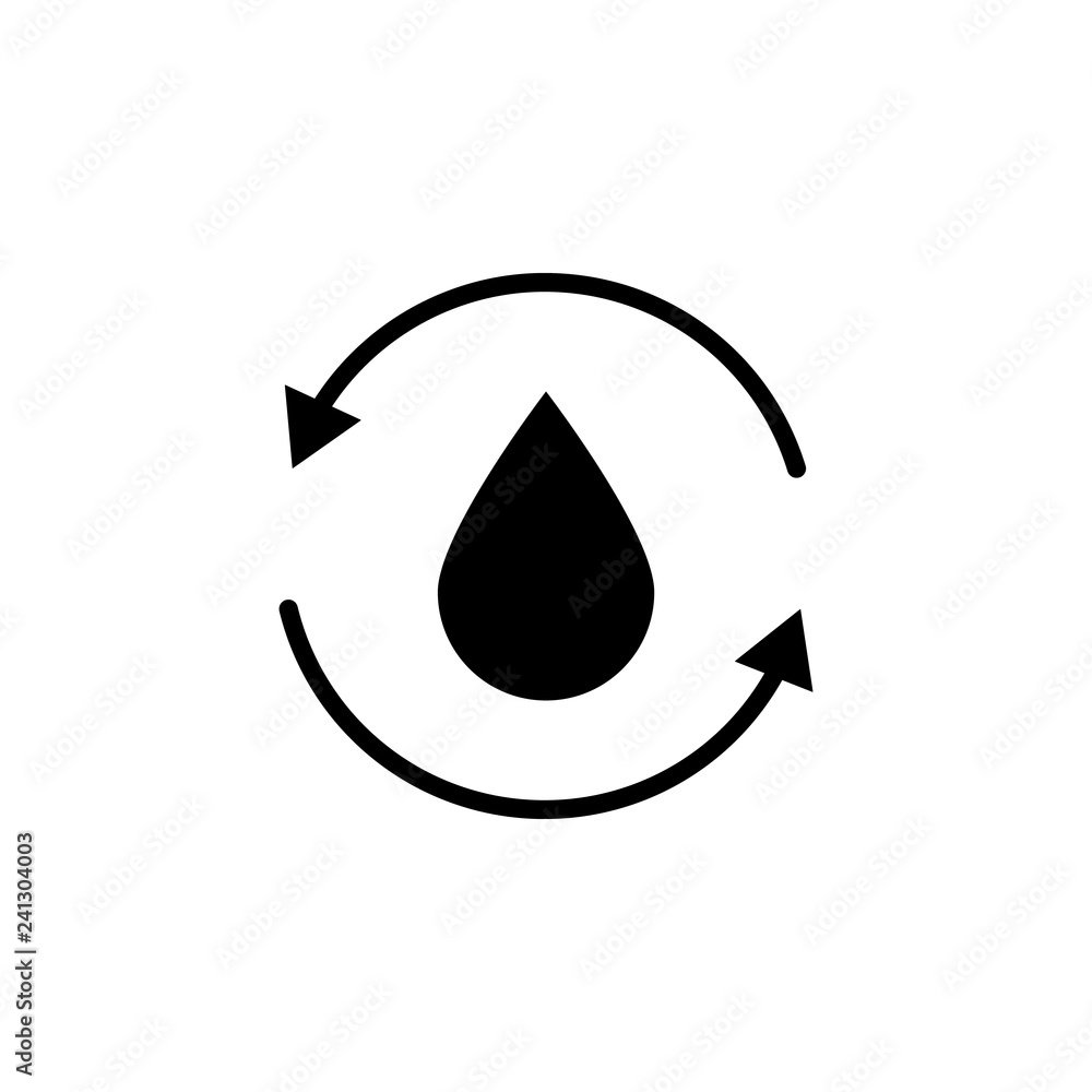 oil, arrow icon on white background. Can be used for web, logo, mobile ...