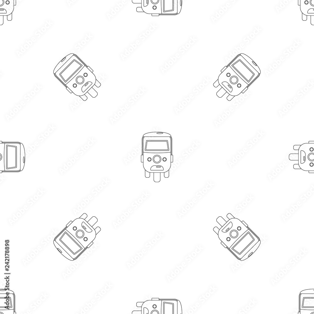 Rickshaw icon. Outline illustration of rickshaw vector icon for web ...