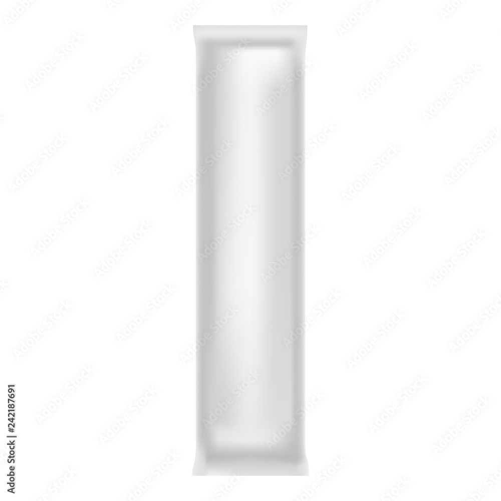 Pack popsicle stick icon. Realistic illustration of pack popsicle stick ...