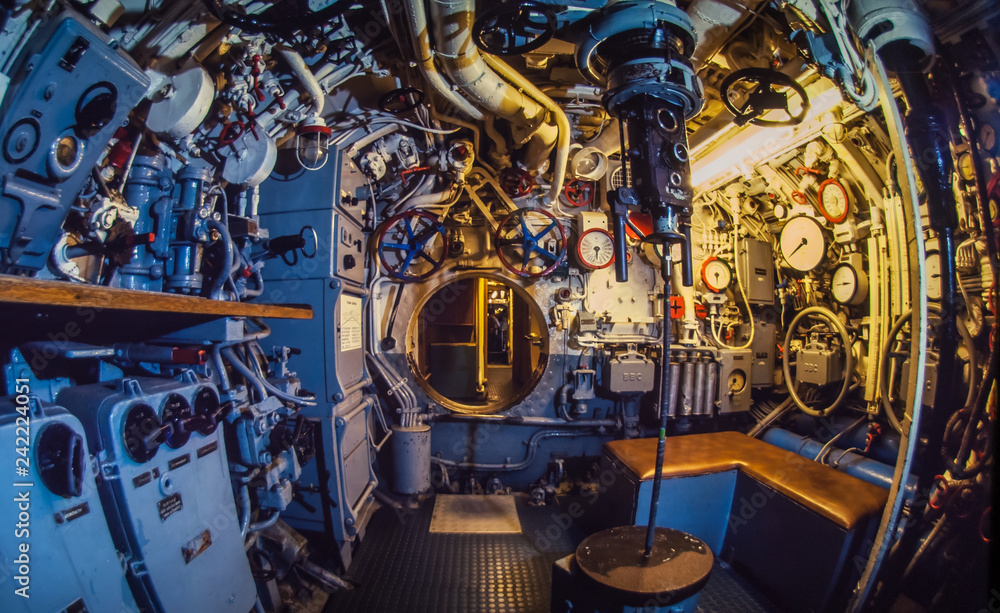 inside a submarine Stock Photo | Adobe Stock