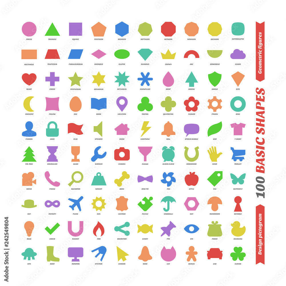 Geometric Shapes Design For Kids