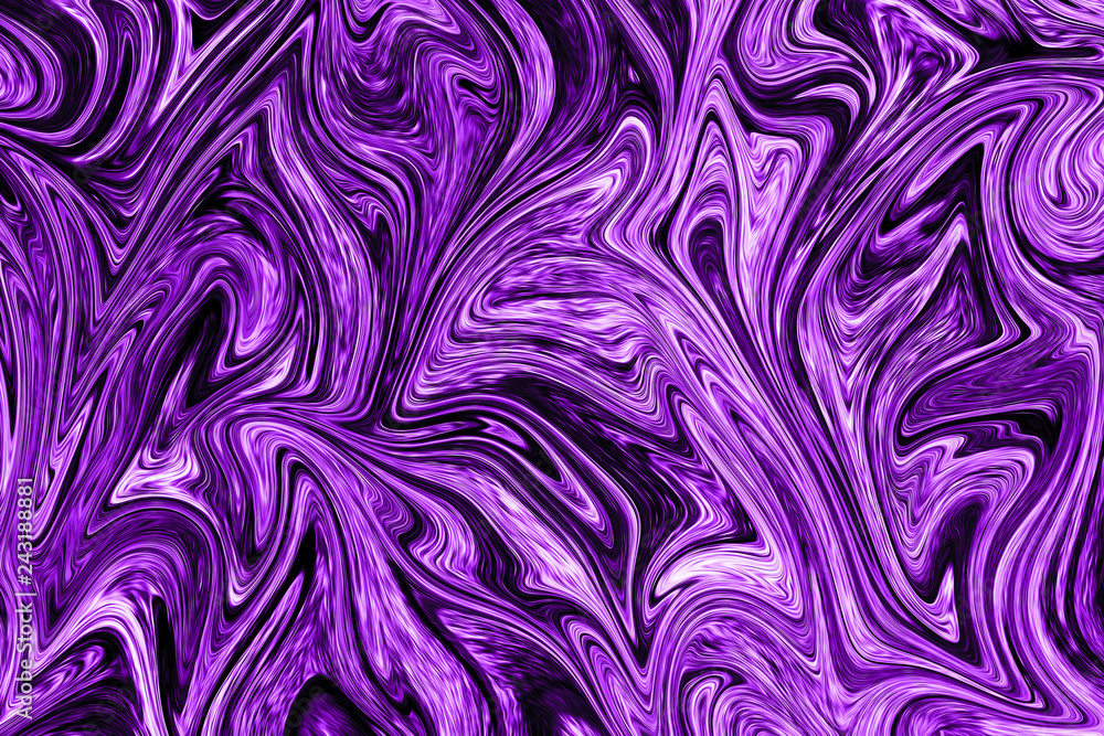 Digital Abstract Art Purple
