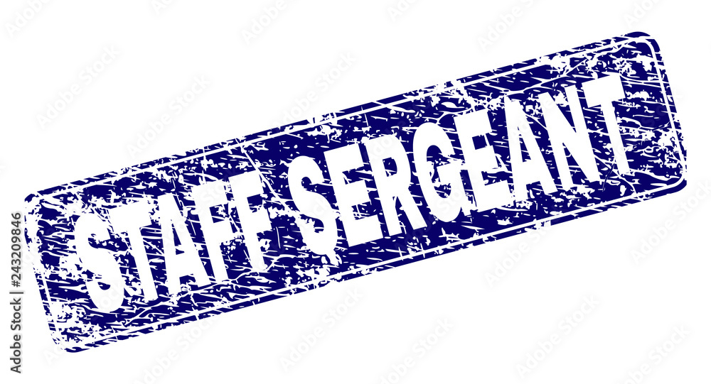 STAFF SERGEANT stamp seal watermark with distress style. Seal shape is ...