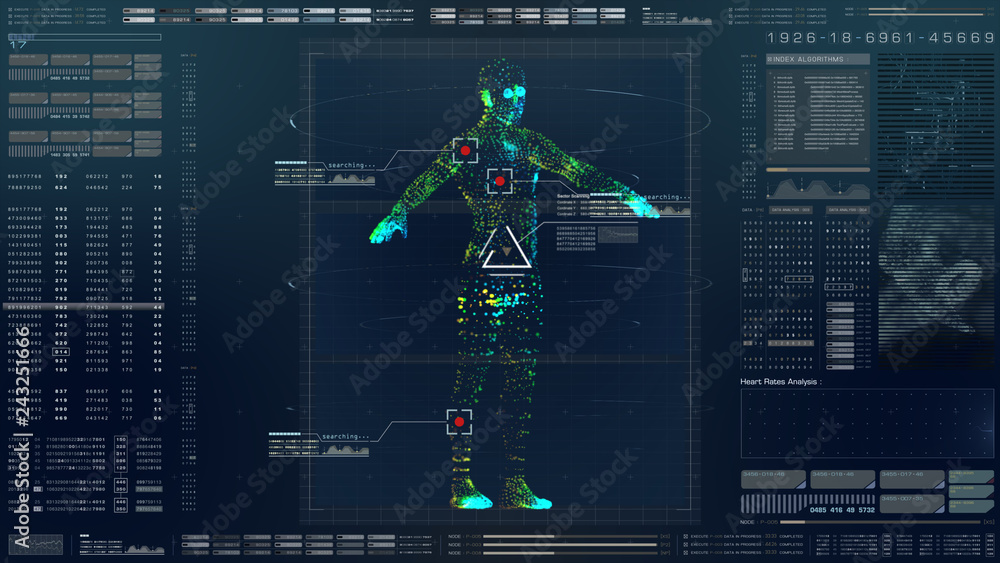 Futuristic motion element user interface information technology virtual ...
