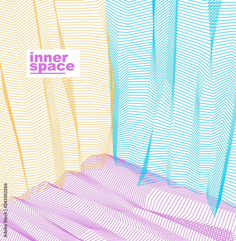 Abstract art vector background for modern trendy great design, line art ...