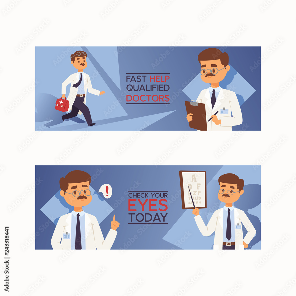 Doctor vector doctoral people character professional medical worker ...
