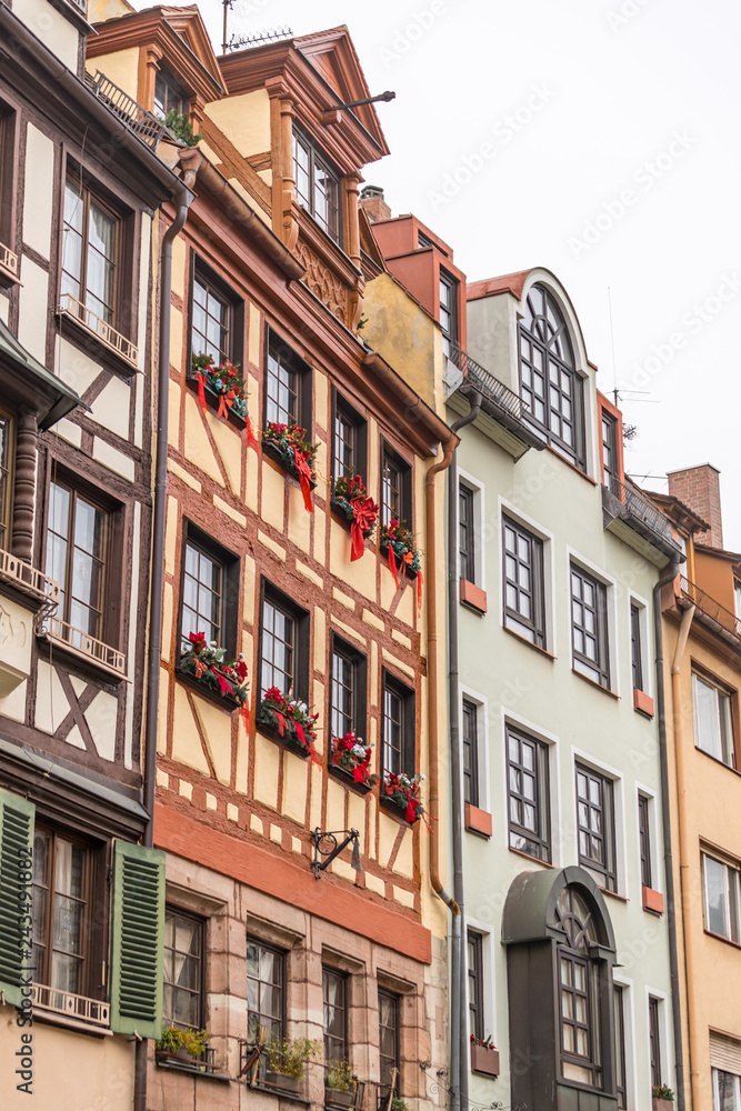 German Timber Frame Homes in Nurnberg Stock Photo | Adobe Stock