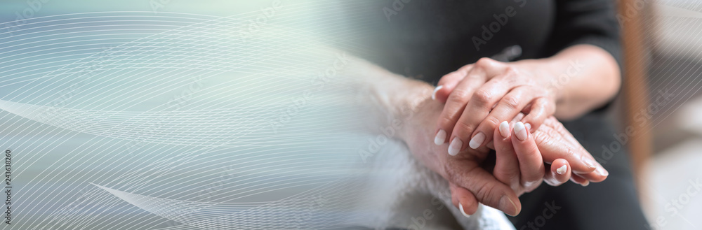 Home assistance. panoramic banner Stock Photo | Adobe Stock
