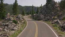 Yellowstone Highway Free Stock Photo - Public Domain Pictures