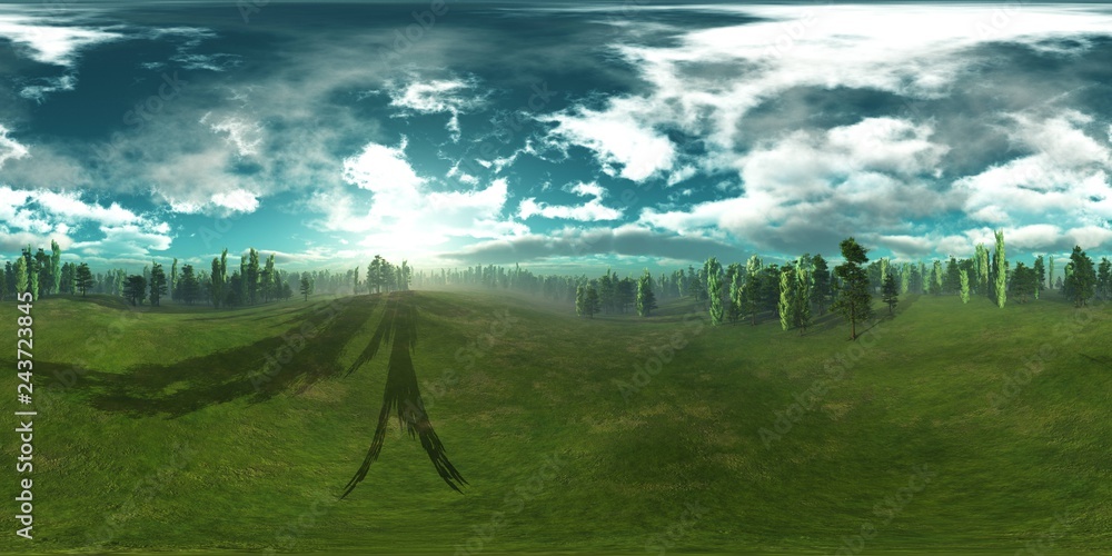 HDRI, environment map , Round panorama, spherical panorama, equidistant ...