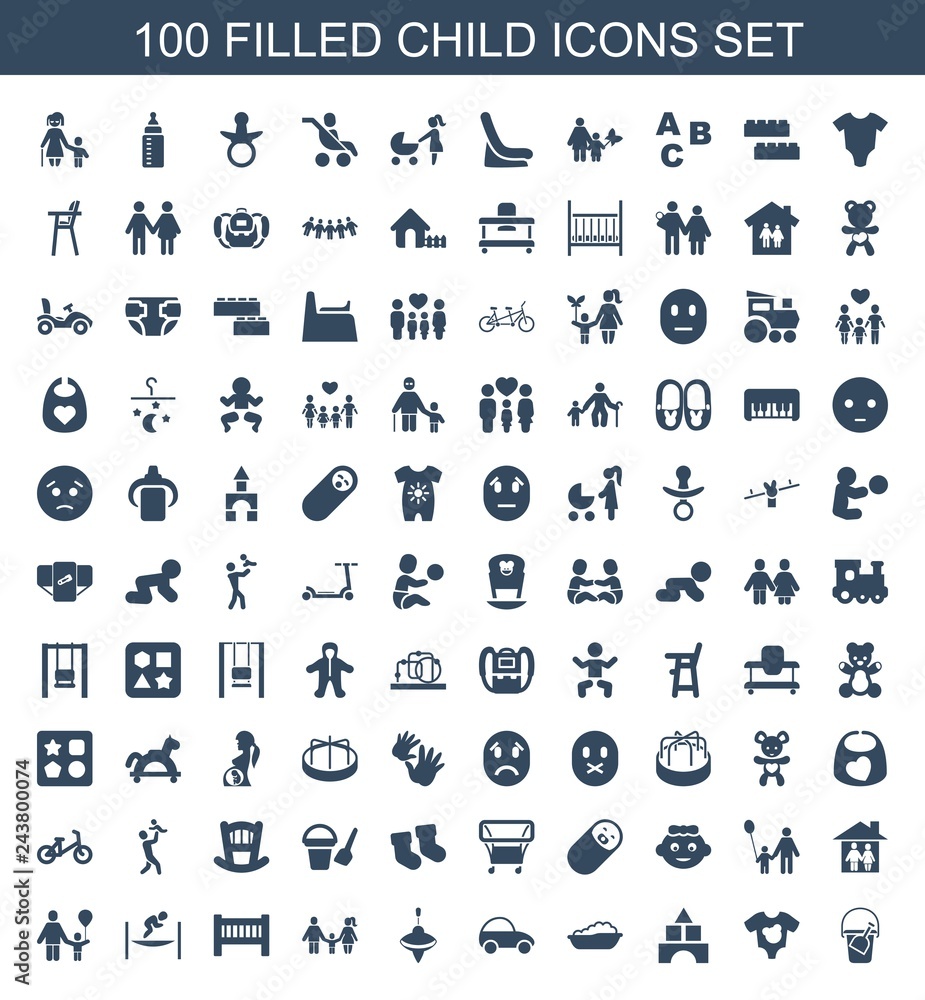 child icons Stock Vector | Adobe Stock
