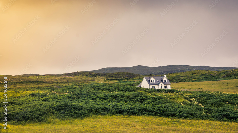 Scottish Lowland Landscape, photographed from the popular walkway known ...